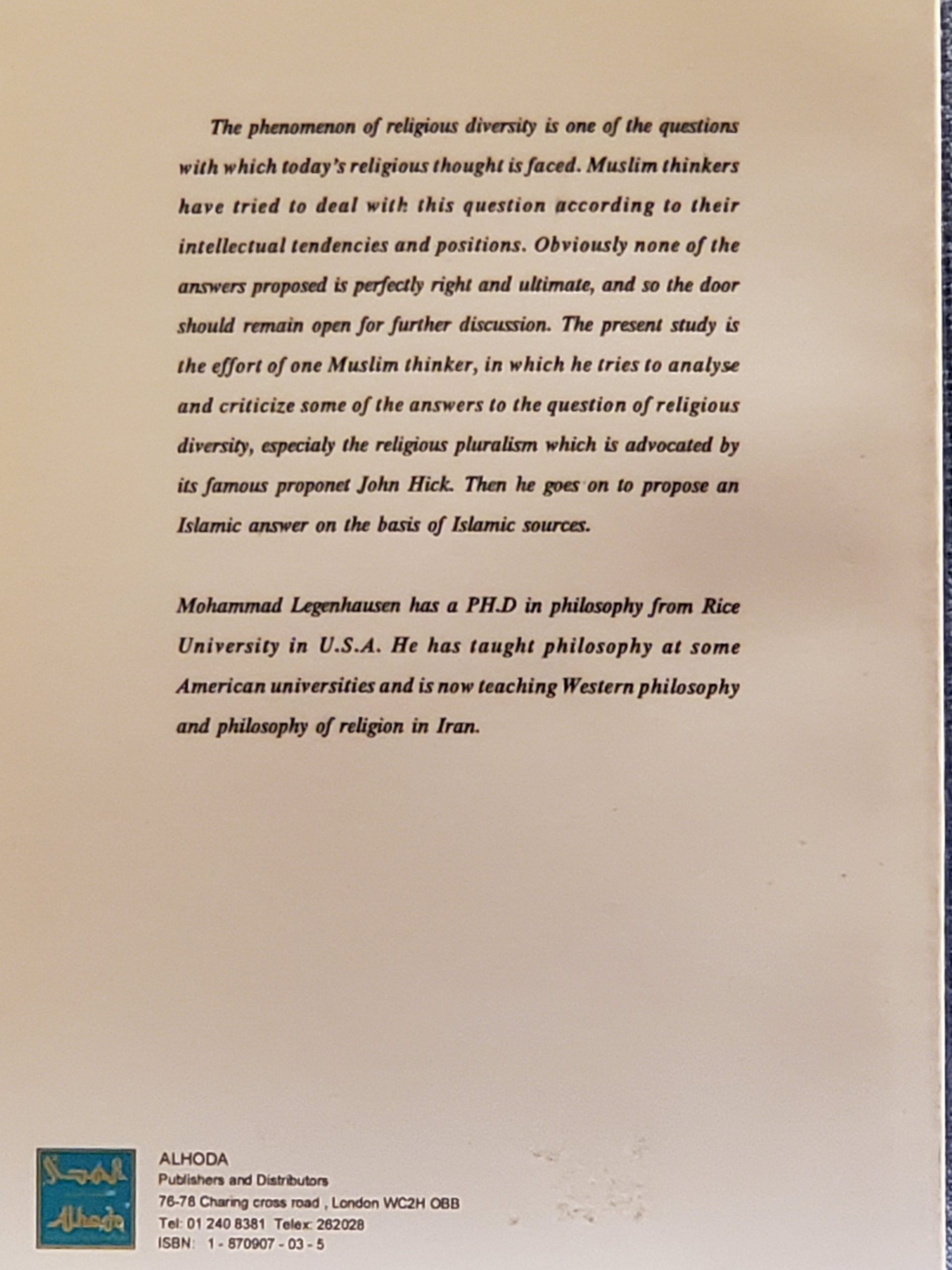 Islamic Thought (Maarif Islami) Book One – Free Spirit Cultural Center